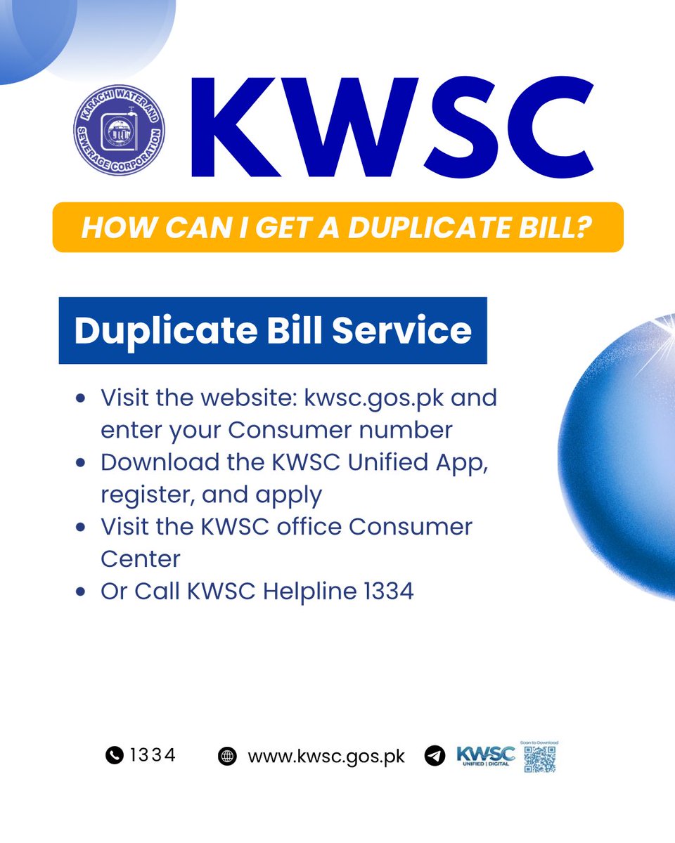 Need a duplicate bill? Here’s how you can get it easily through Karachi ...