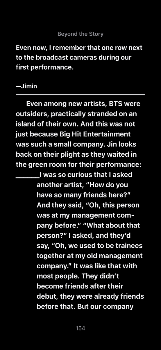 one reason why this is so meaningful to him and all of BTS is because ...
