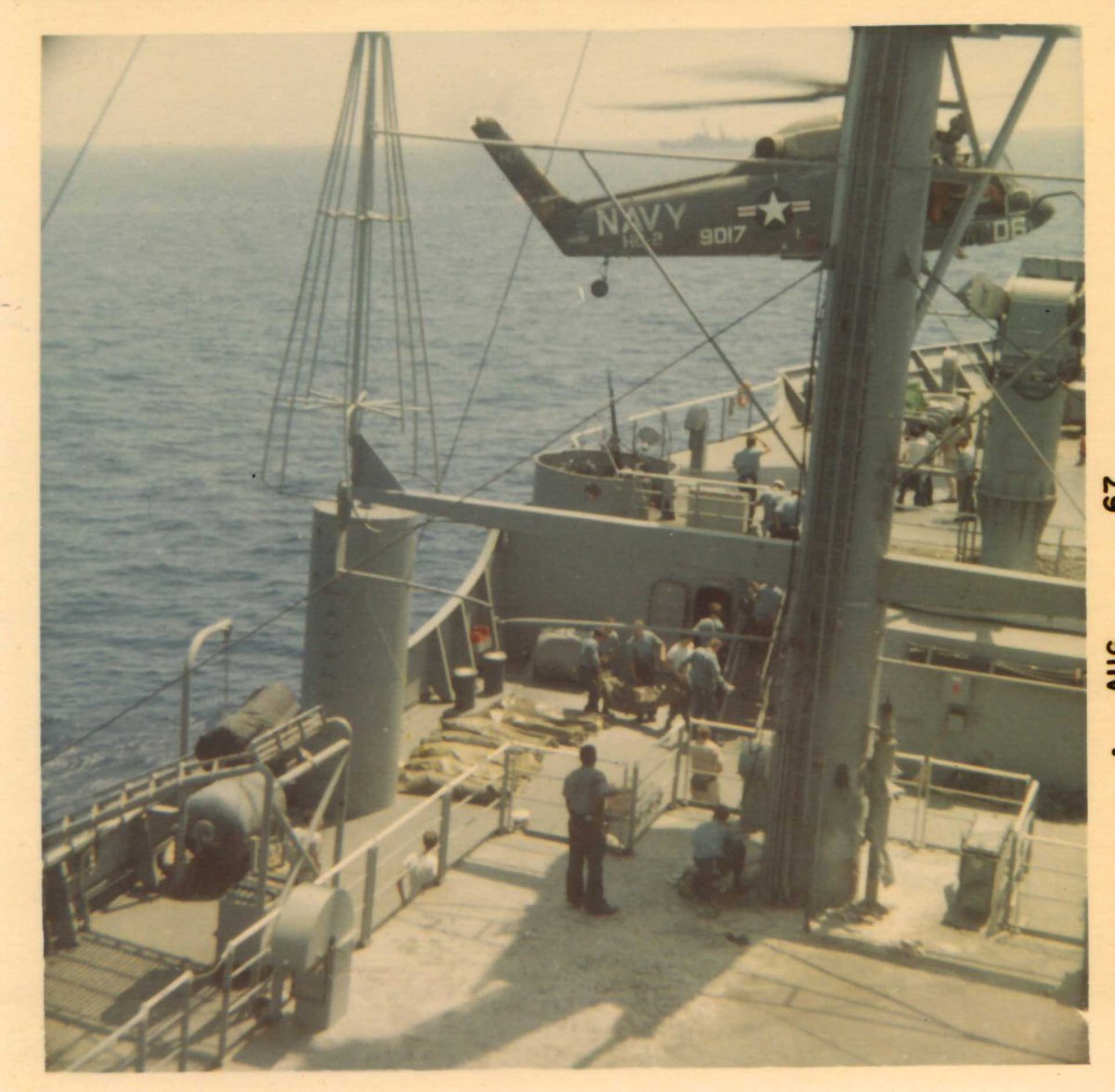 ⚫ The Aftermath on Deck Body bags line the deck of USS Liberty as a ...