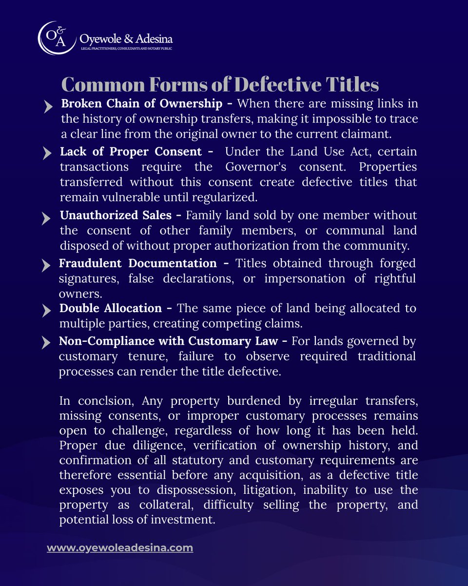 Defective Title
