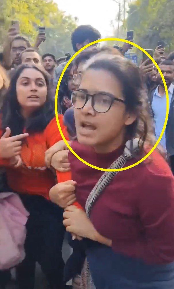 Neha Bora (National President of AISA & Ph.D scholar at SAA, JNU).