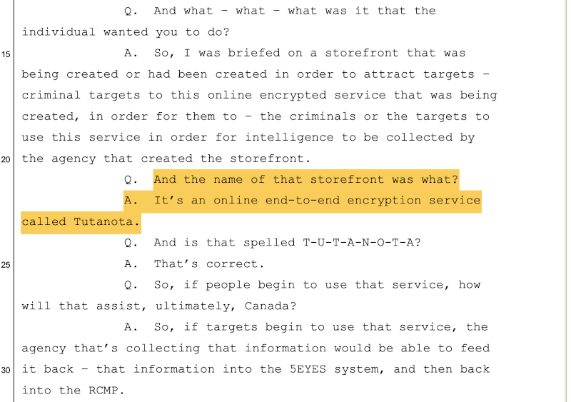 Tutanota is a Canadian intelligence honeypot btw. To your question ...
