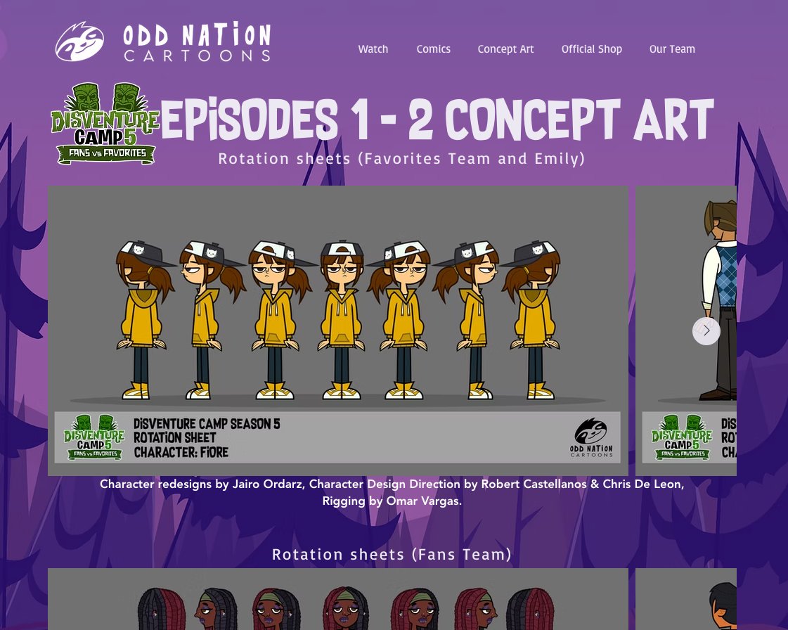 🎨 Disventure Camp 5: Fans vs Favorites Episode 1 & 2 Concept Art ...