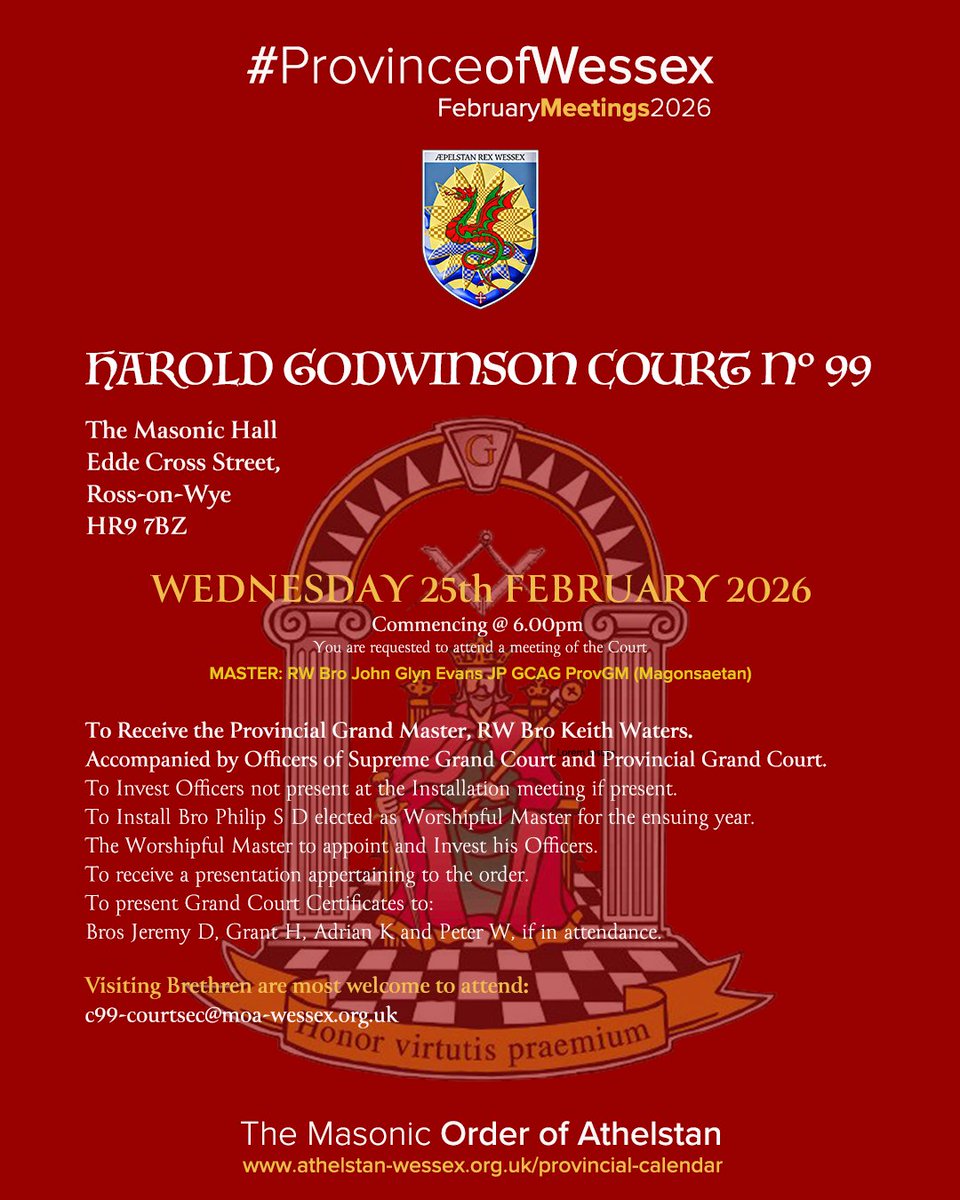 Wessex Province - Masonic Order of Athelstan (@WessexAthelstan) / Posts / X