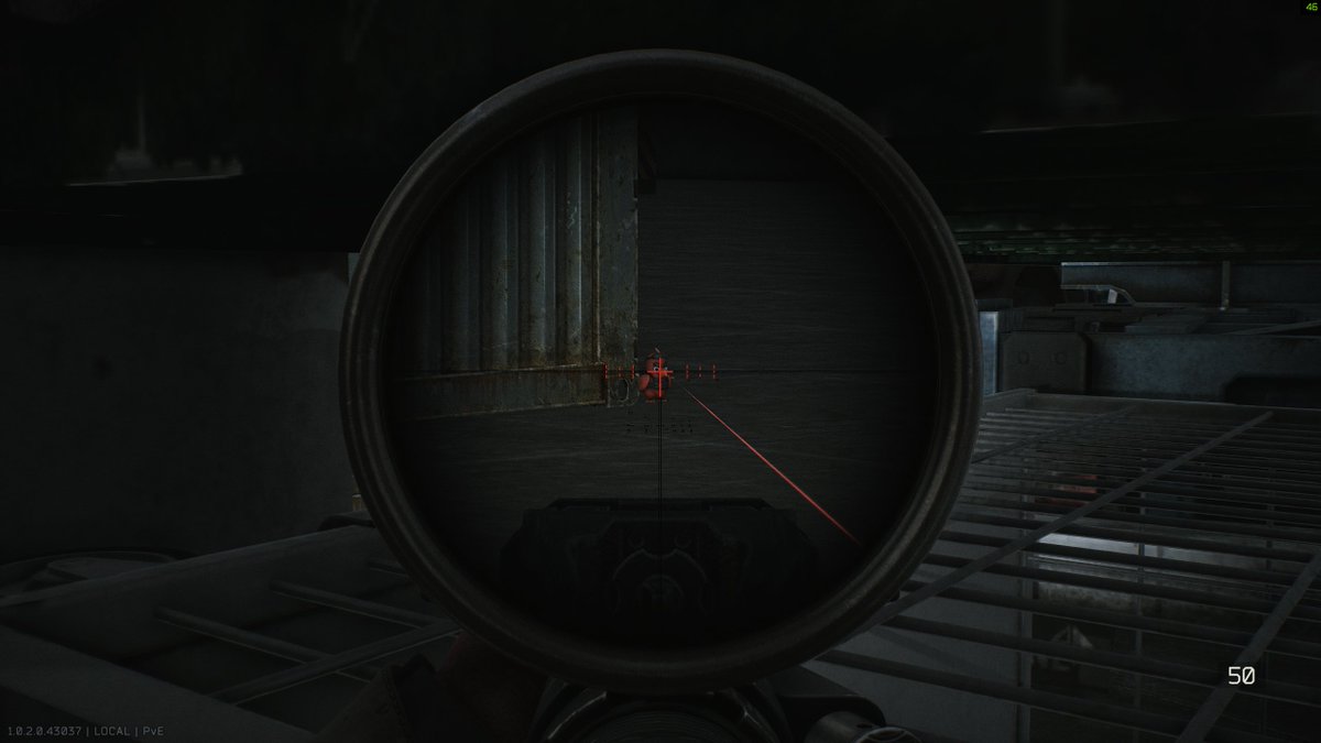 ・1，2枚目 地下共同脱出(Scav Camp) 1枚目左側の隙間から見える ・3，4枚目ゴシャンの燃えるオブジェクトの屋根のフレーム