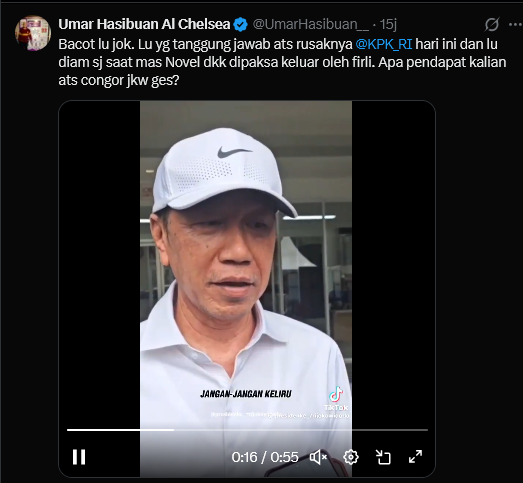 Kasar ya anak ini @UmarHasibuan__ , katanya santri, punya pesantren ...