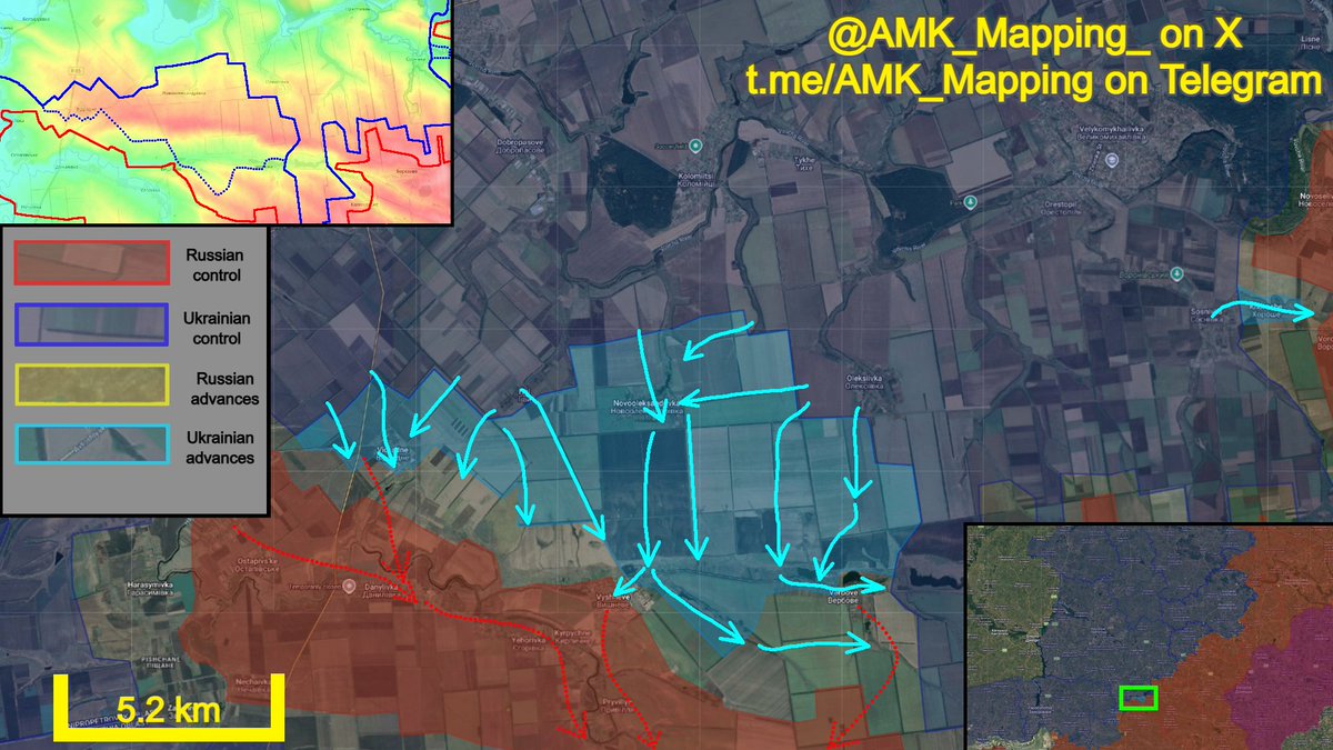 In the Pokrovs'ke direction, Ukrainian forces continued their ...