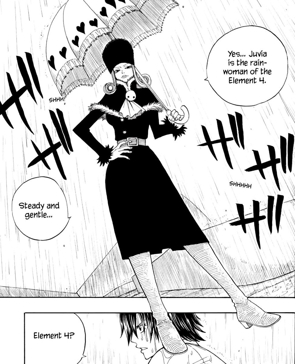 juvia and perona sit at the same table