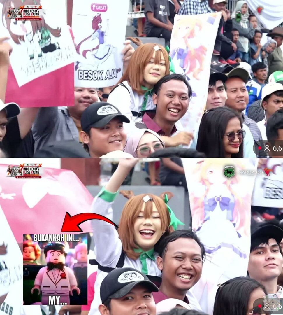 Tolong ingfokan siapa yang cosplay uma! Musume pas balapan Derby Jateng ...