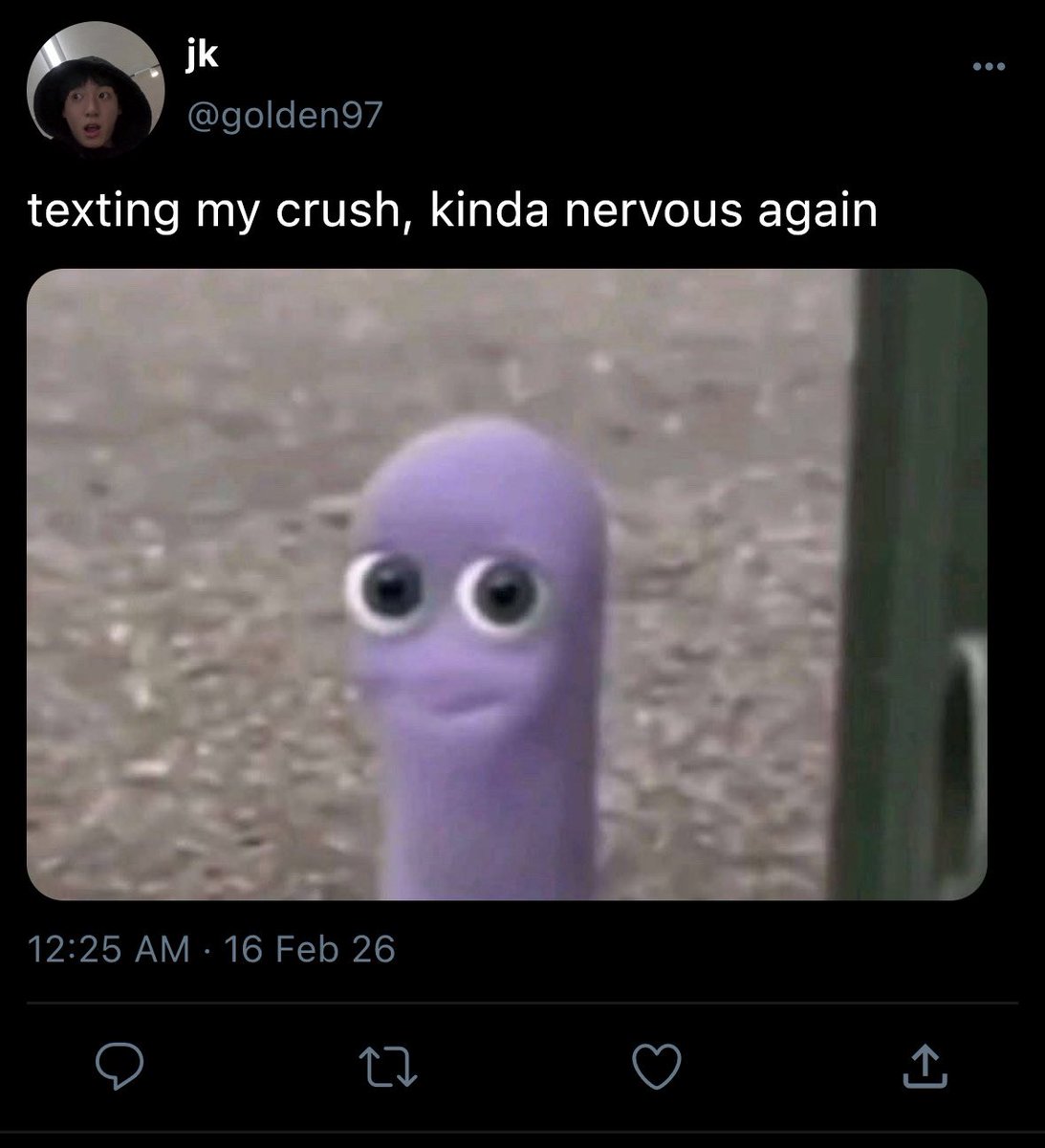 9. texting him