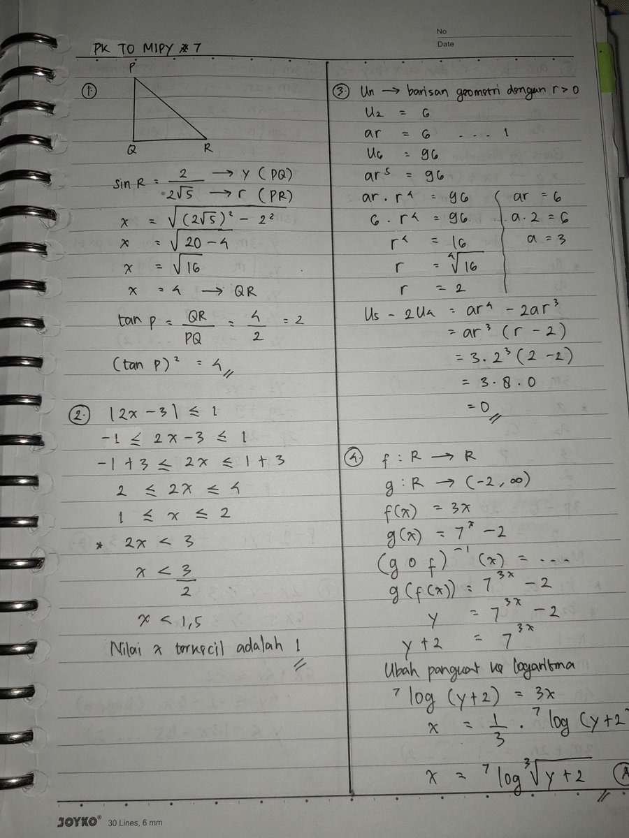 Pembahasan soal PK TO 7 mipy (pahamify) UTBK/SNBT 2026. Boleh koreksi ...