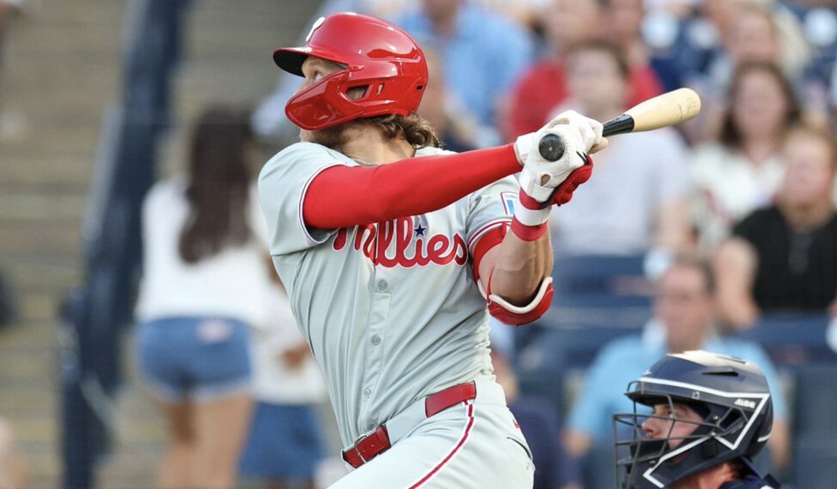 The #Phillies projected top of lineup Tre Turner Bryce Harper Kyle ...