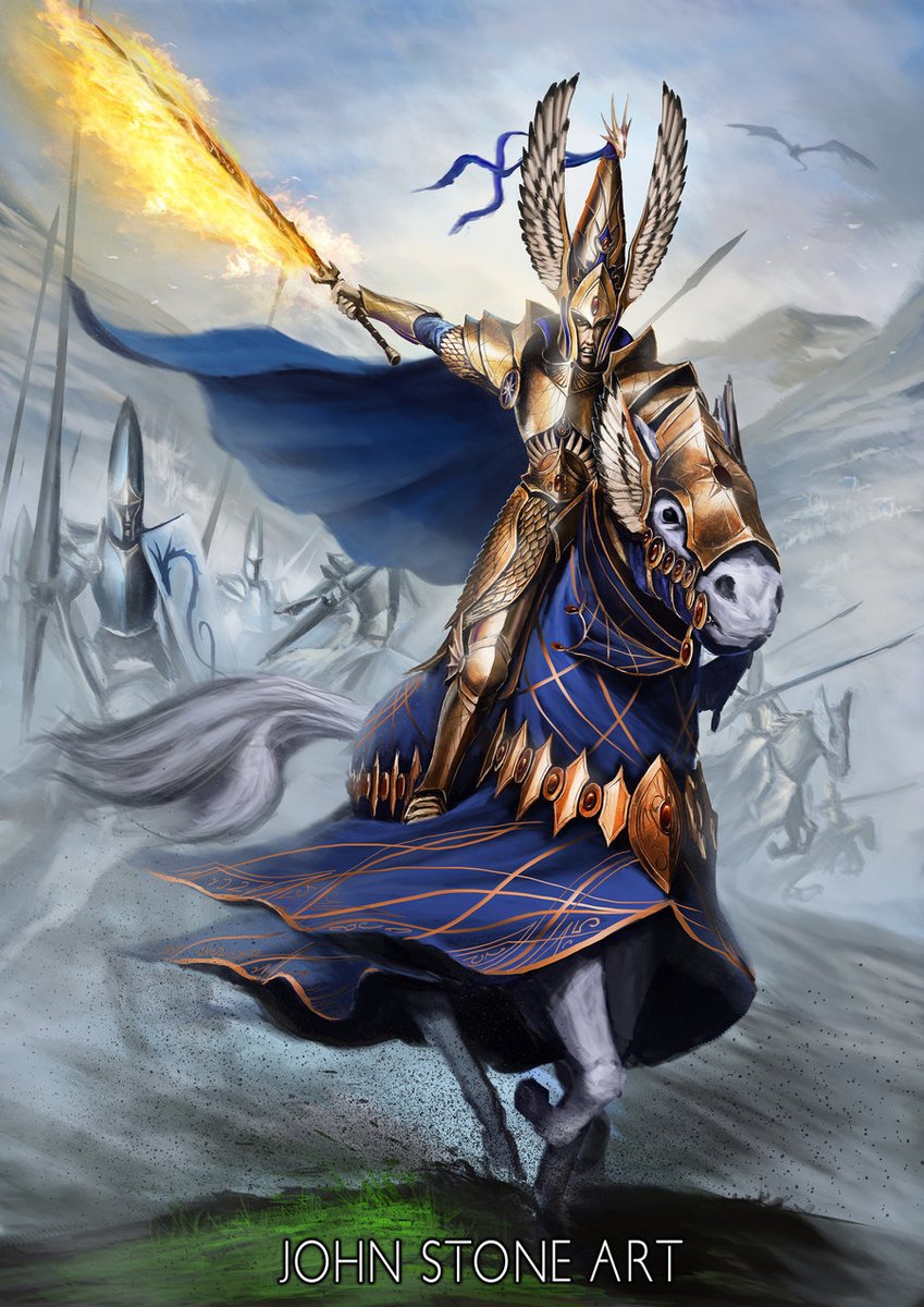Prince Tyrion, the "Dragon of Cothique", leads a Silver Helms charge ...