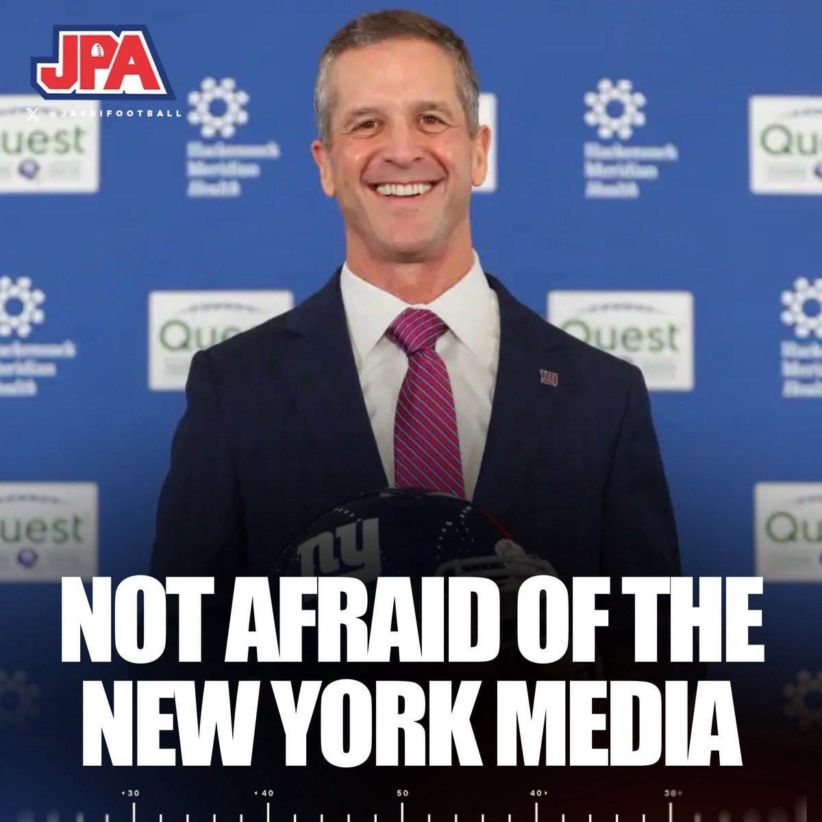 𝗧𝗥𝗘𝗡𝗗𝗜𝗡𝗚: Giants HC John Harbaugh says he’s ready for the New York ...