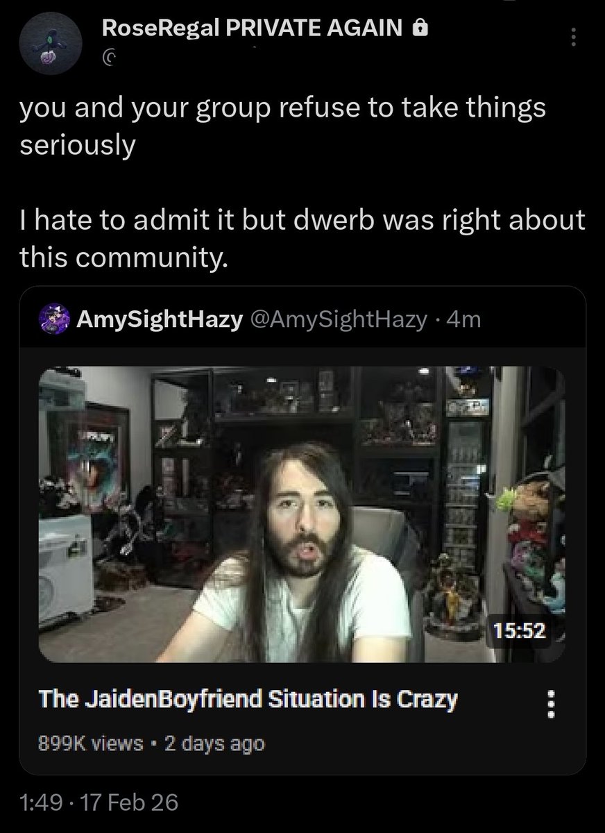 this community cannot take drama seriously. taking this from private ...