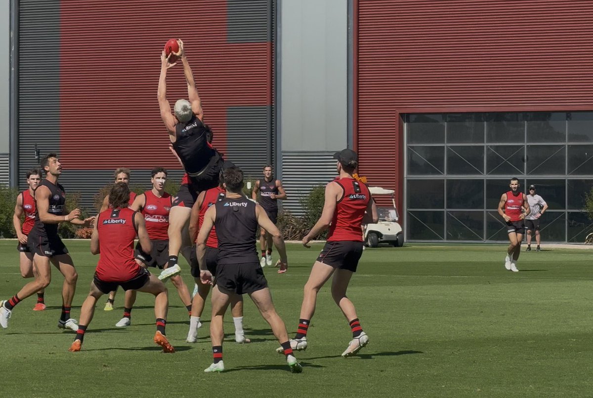 Here is the best angle you’ll see of mark of the Essendon preseason ...