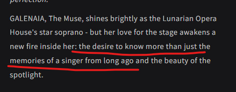 entoncesss, galenaia tiene los recuerdos de una cantante que no quería ...