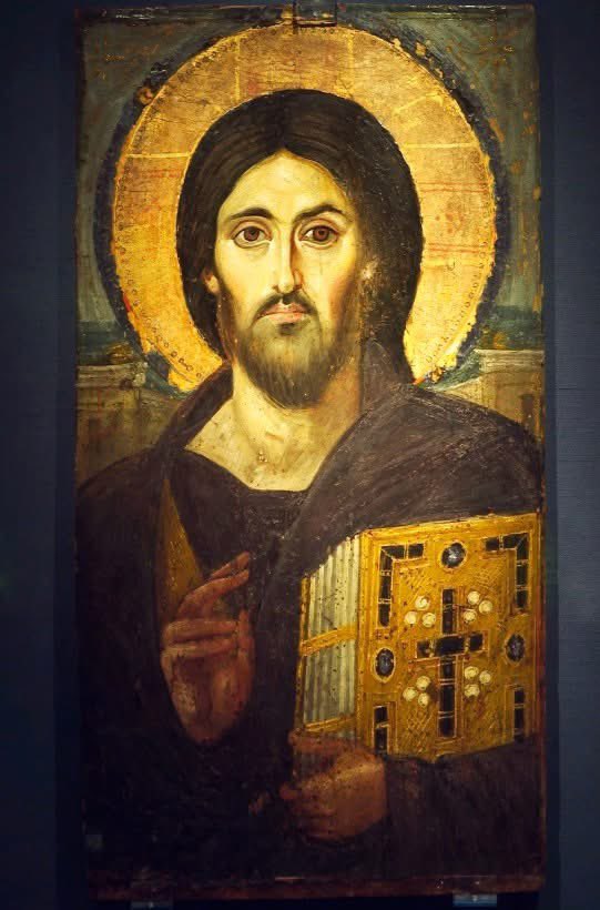 Sixth century icon of Christ Pantokrator, Saint Catherine’s Monastery ...