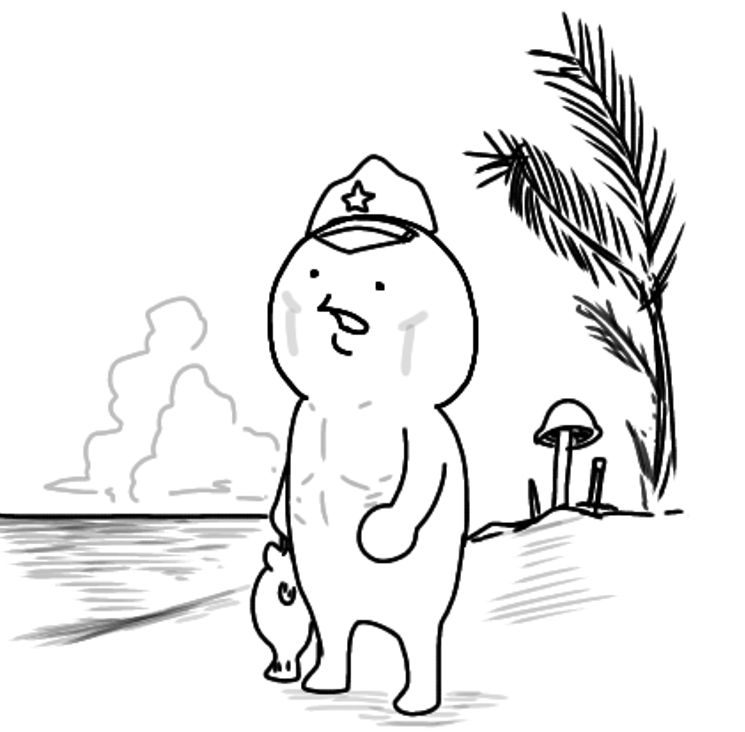 ①南方取り残され大福マン ②忍者大福マン ③足軽大福マン ④酔い潰れ大福マン