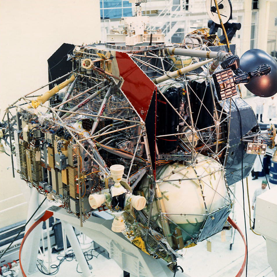 Photos taken during the assembly of the Apollo LM ascent stages at ...