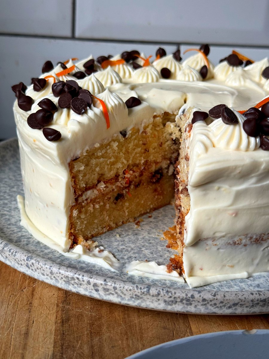 Layer it up and smother it. Extra chocolate chips and orange zest too ...
