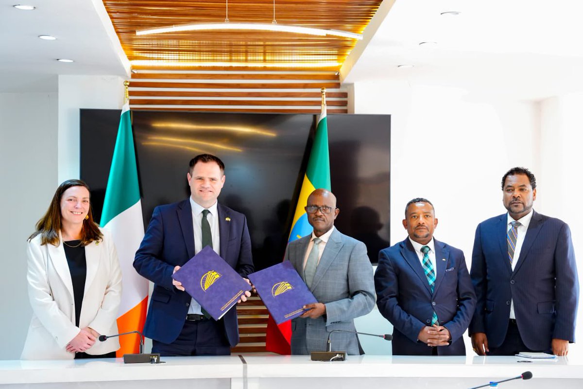 Ethiopia and Ireland today signed a Memorandum of Understanding (MoU ...