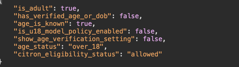 "citron_eligibility_status" allowed in the GPT network payload This ...
