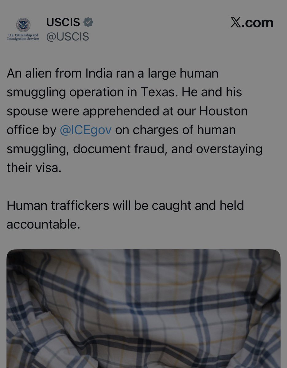 Breaking: US immigration authorities have deleted a post accusing an ...