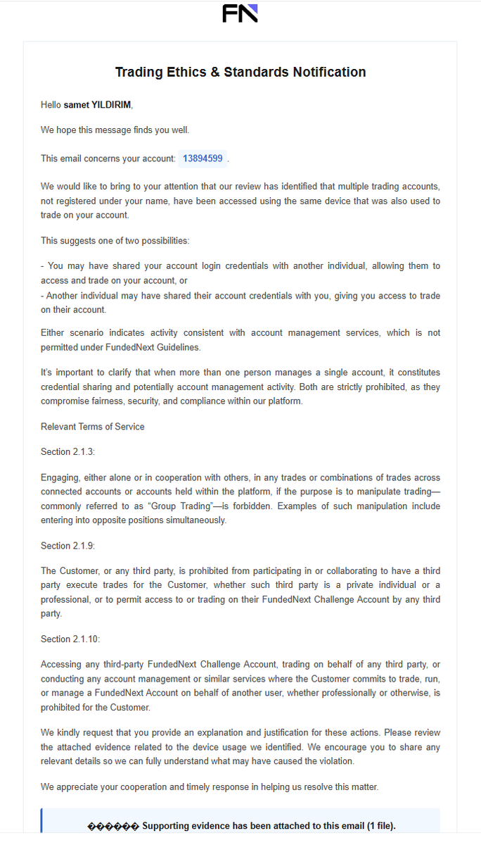 "Please review the attached screenshots of my correspondence with ...