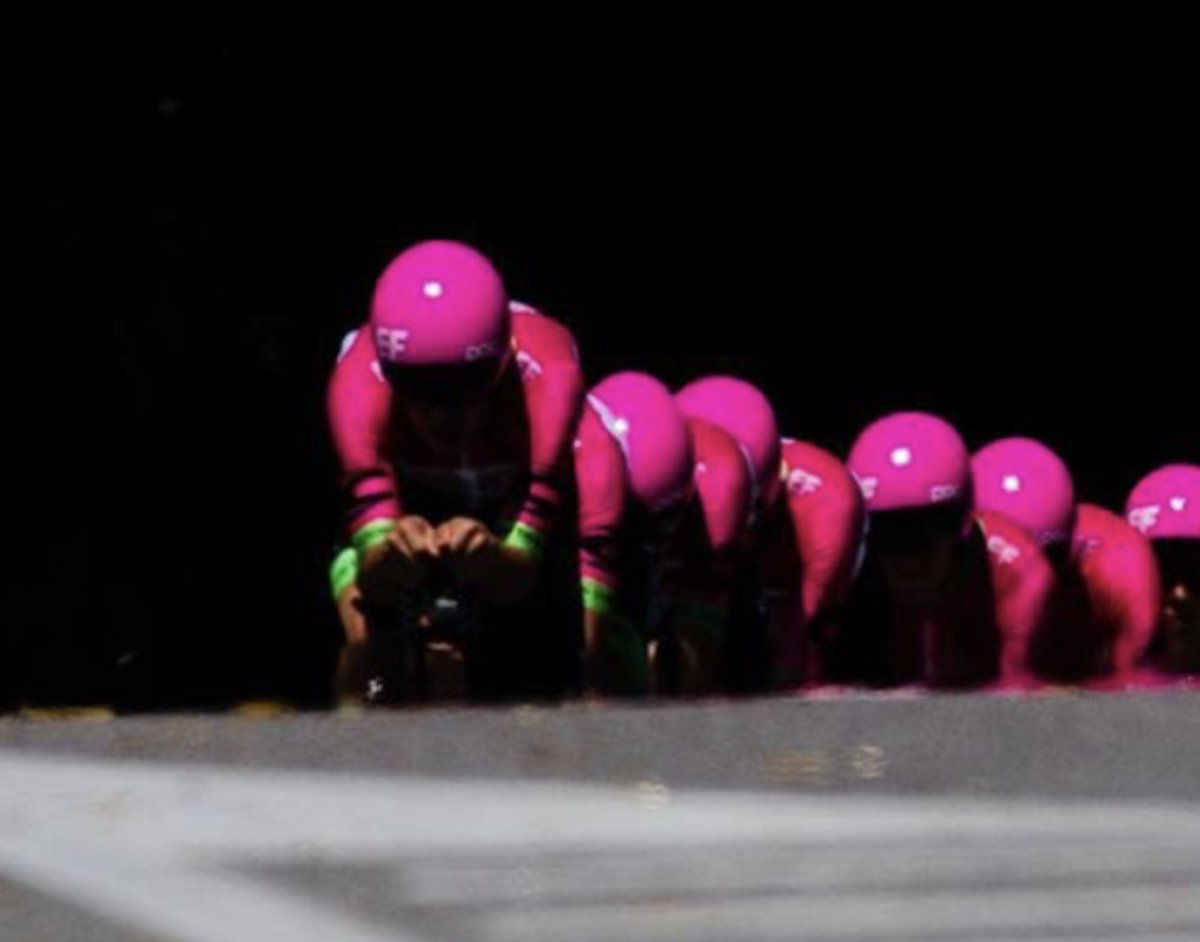 Inspiration for the UESC "pink helmet" came from the amazing Team EF ...