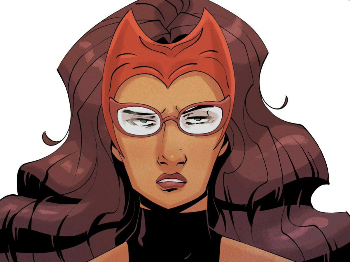 Wanda Maximoff has never been evil in the comics. In the few issues ...