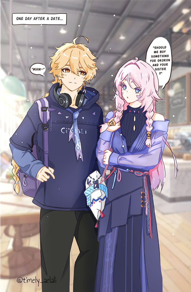 #Genshinlmpact Aether & Citlali Modern AU