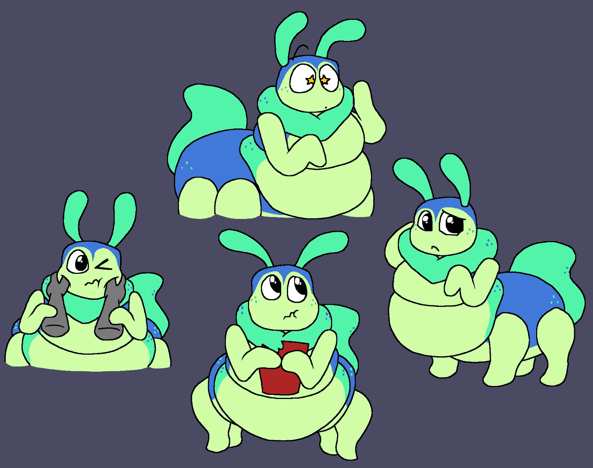 Squirm is so cute #dandysworldfanart