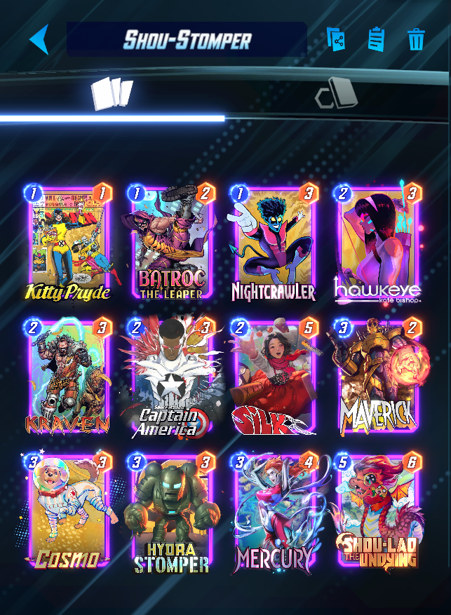 It's Sunday, you know what that means! KMBest @MARVELSNAP Top Decks Day ...