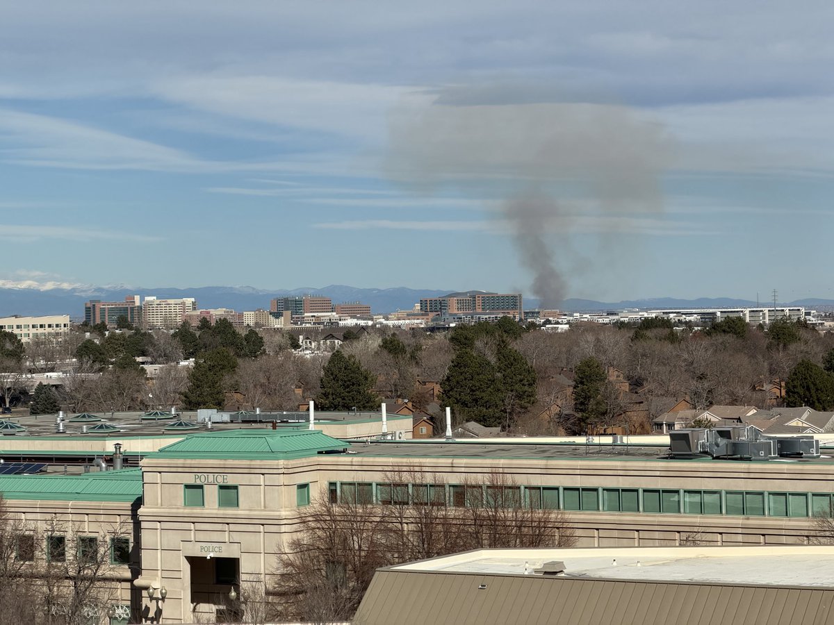 A smoke plume widely visible across Aurora is from a prescribed burn at ...