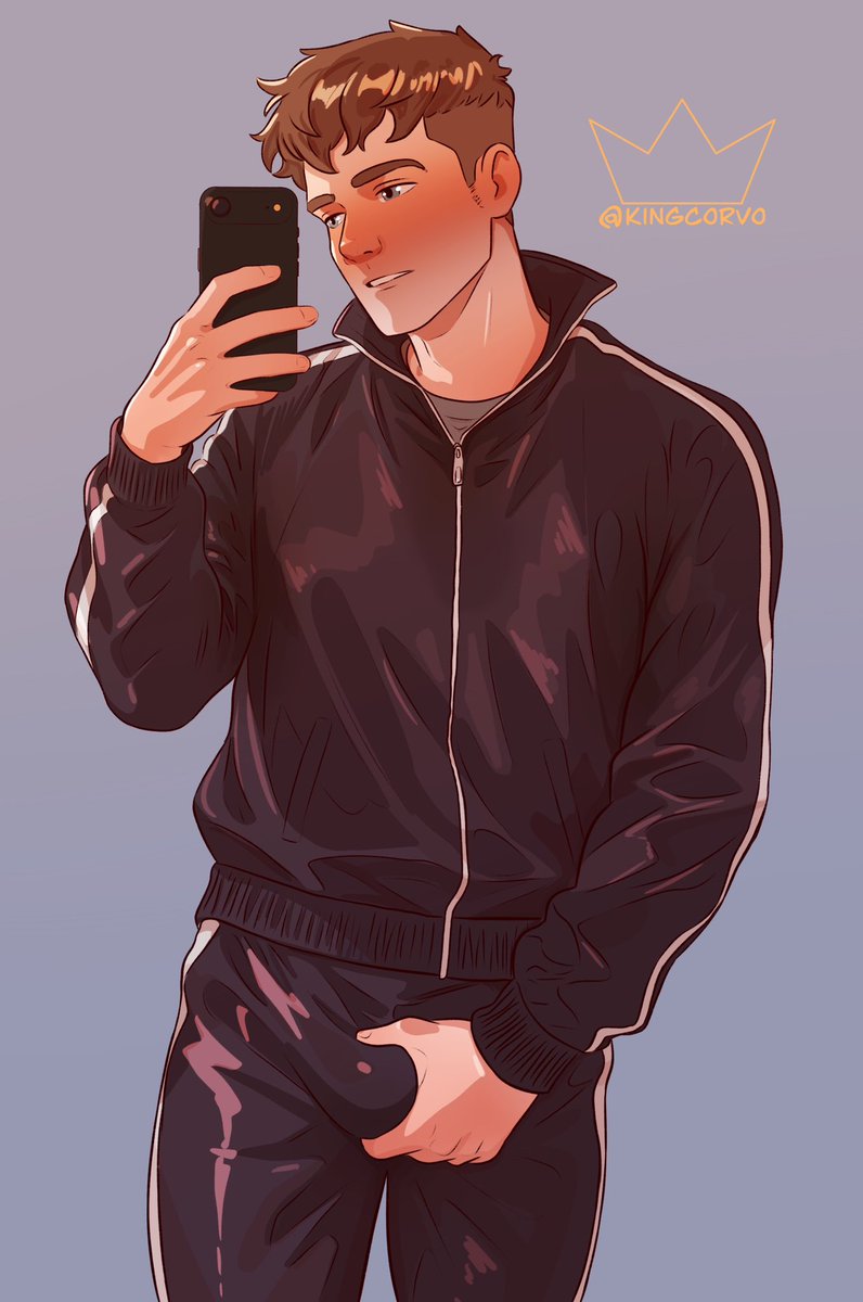 Liam in some trackie gear. I fear some of you would not survive him ...