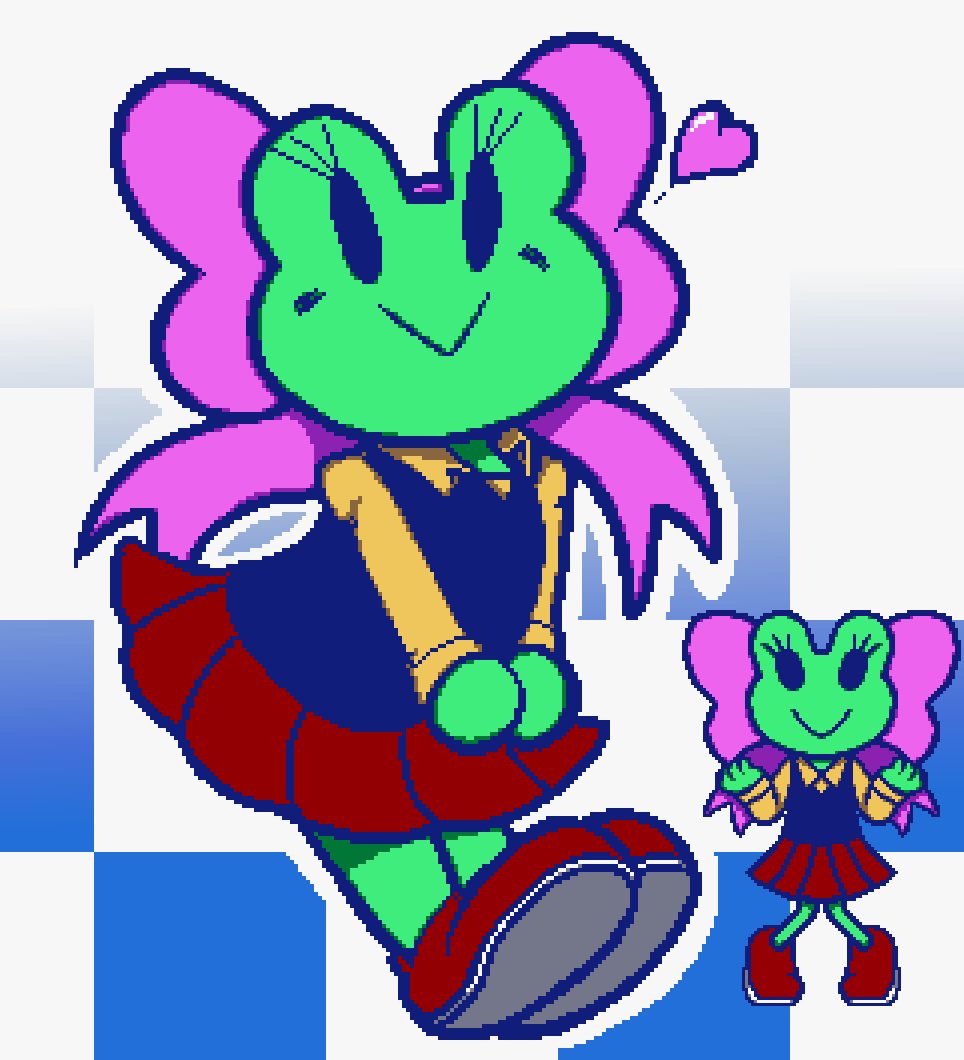 Anzu from Pop'n Music cause a friend posted a gif of them and i found ...