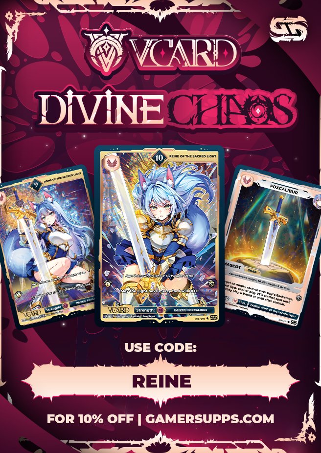 VCard TCG Launches Divine Chaos Trading Card Set Featurin...