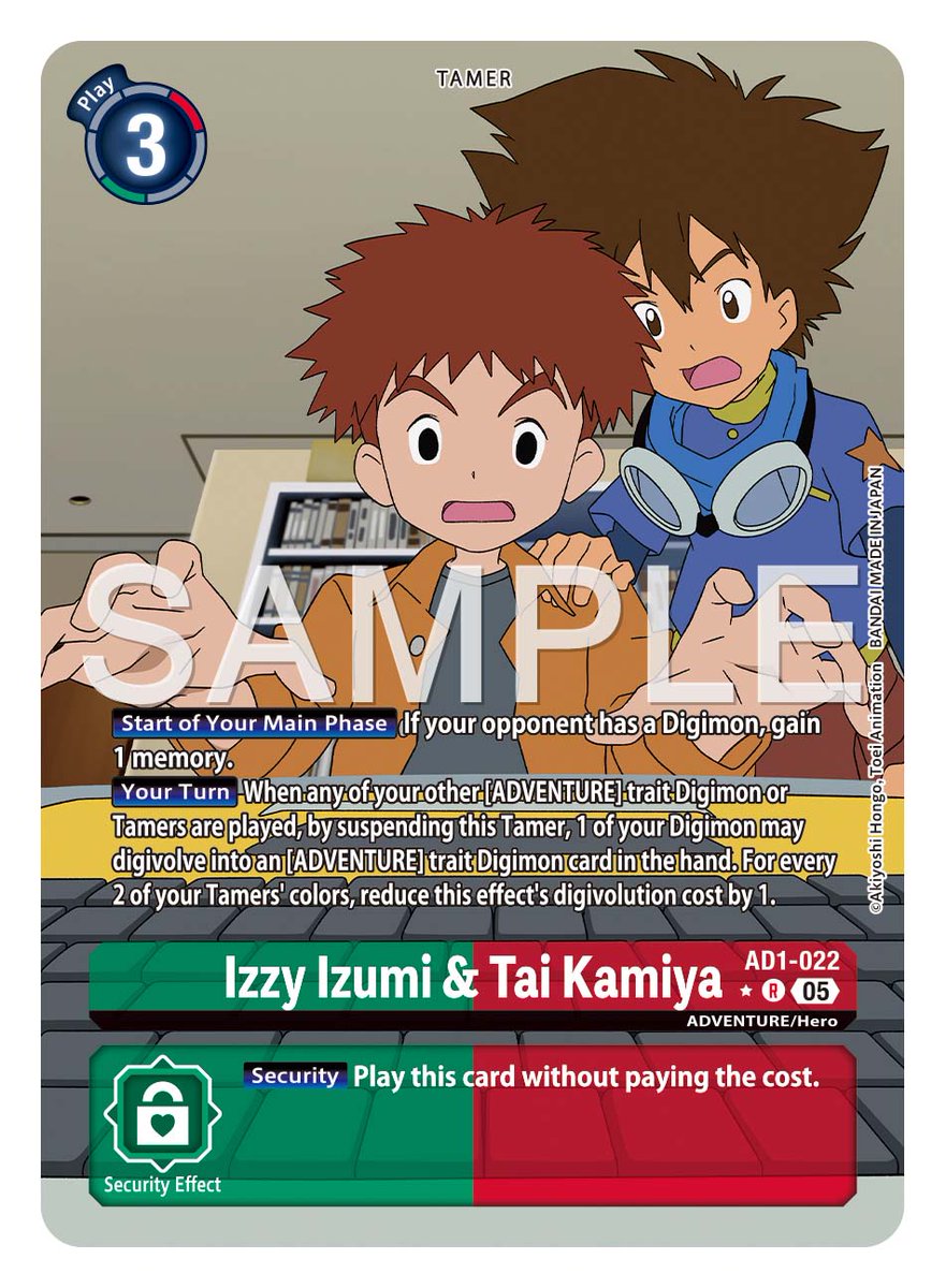 [Card Reveals] Hello Digimon Tamers! Today’s cards are [AD1-022 Izzy ...