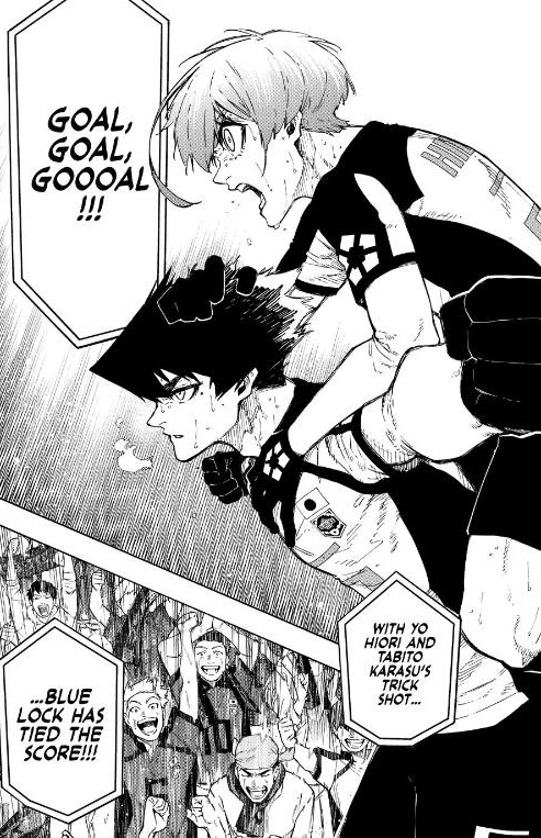 Kunigami, Barou and Shidou were smooching in the bench during all this btw