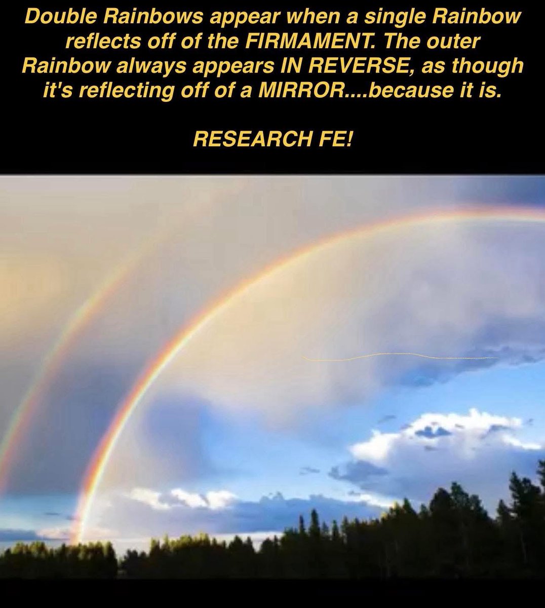 The outer rainbow in a double rainbow always appears reversed. It looks ...