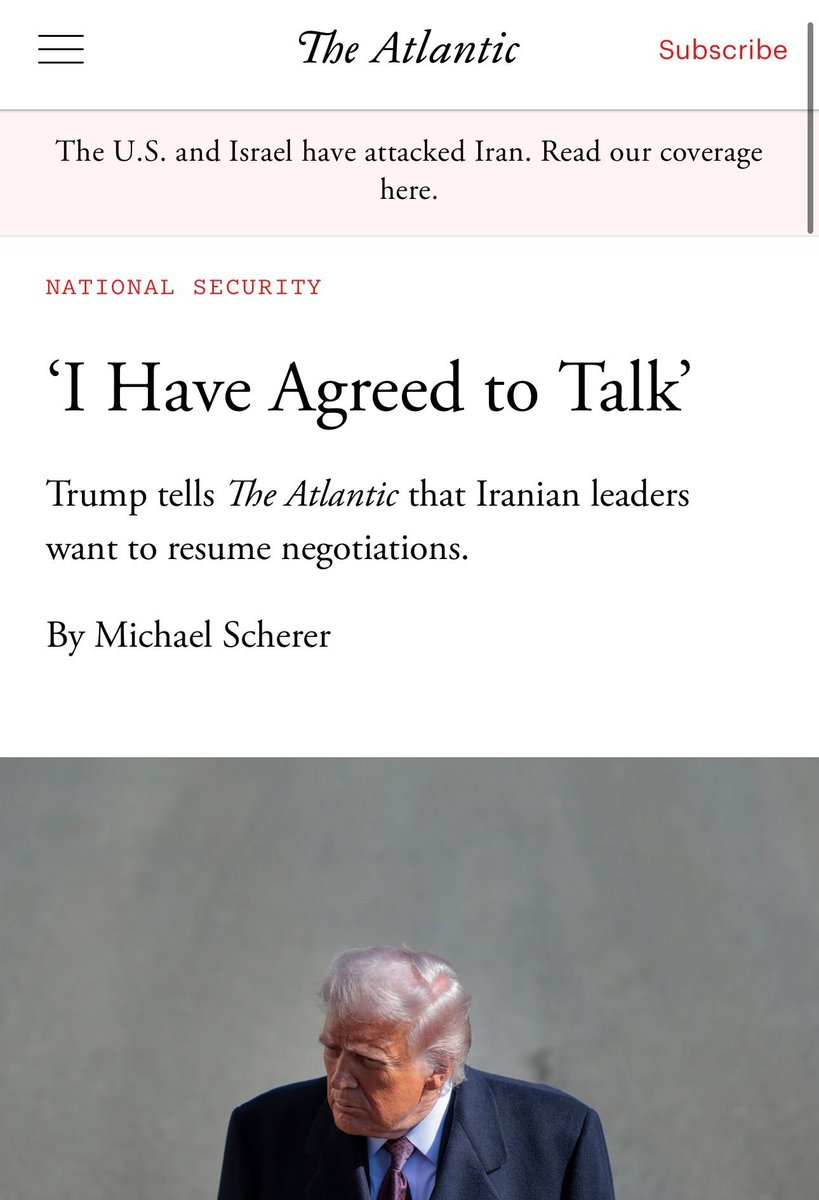🚨 Trump: “They want to talk, and I have agreed to talk, so I will be ...