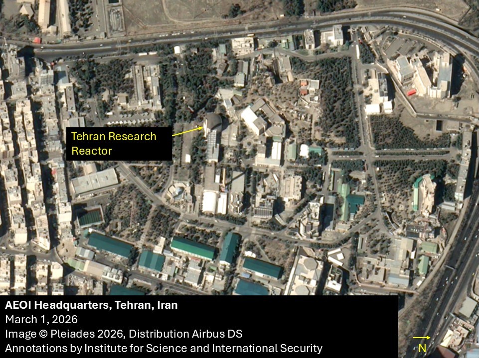 Strikes reported near the Atomic Energy Organization of Iran (AEOI ...
