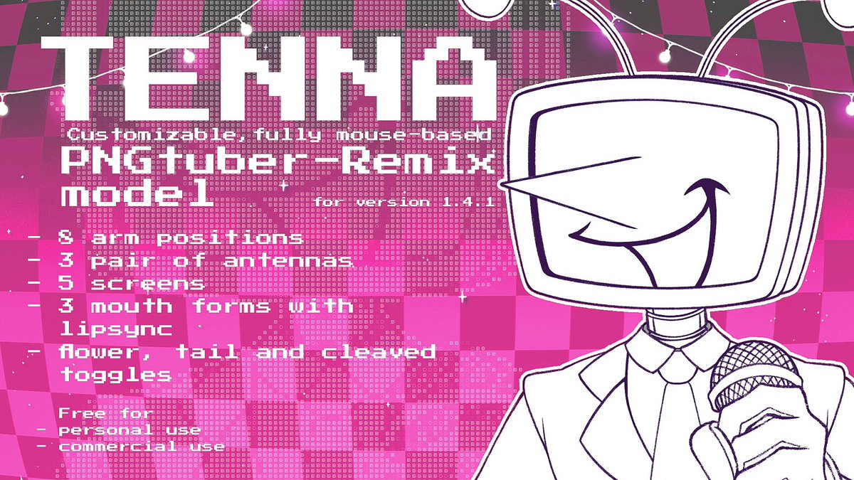 So happy to finally announce that my TENNA PNGtuber-Remix model is ...