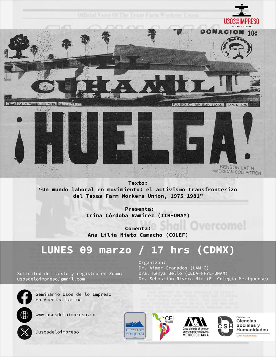 Seminario usos de lo impreso en América Latina (@Usosdeloimpreso ...