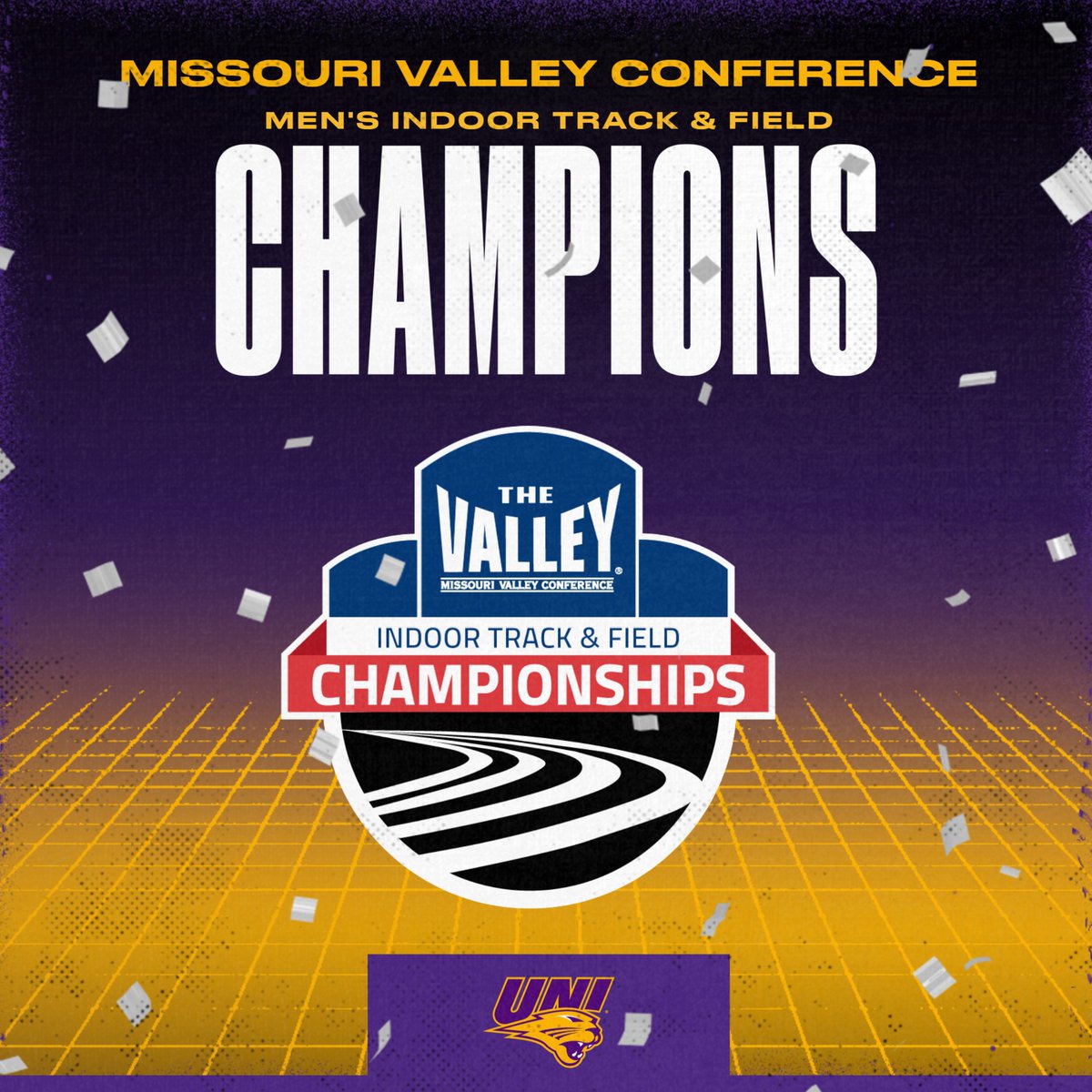 🏆 CHAMPIONS 🏆 @UNITrackFieldXC has won the 2026 MVC Indoor Track ...