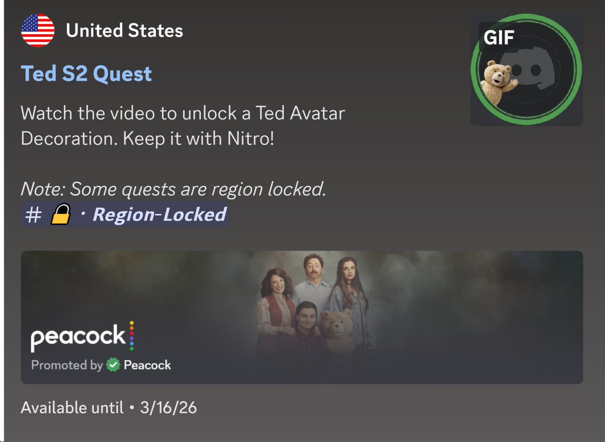 New Discord Quest! • Ted S2 Quest Watch the video to unlock a Ted ...