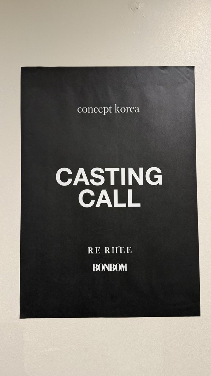 Casting call is for one thing only & that's selecting Runway Models ...