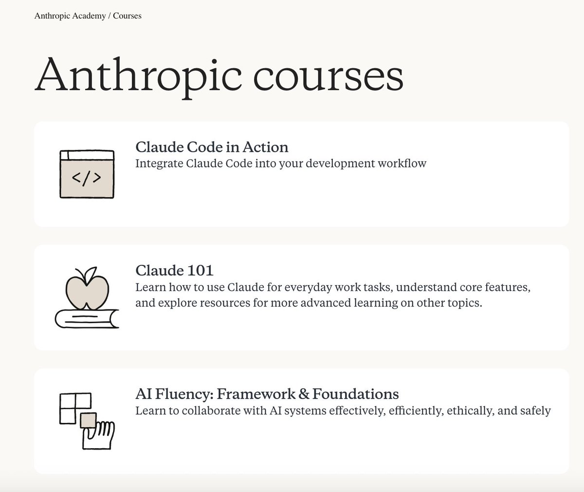Anthropic has launched total 13 courses. ALL FREE. Now master AI and ...