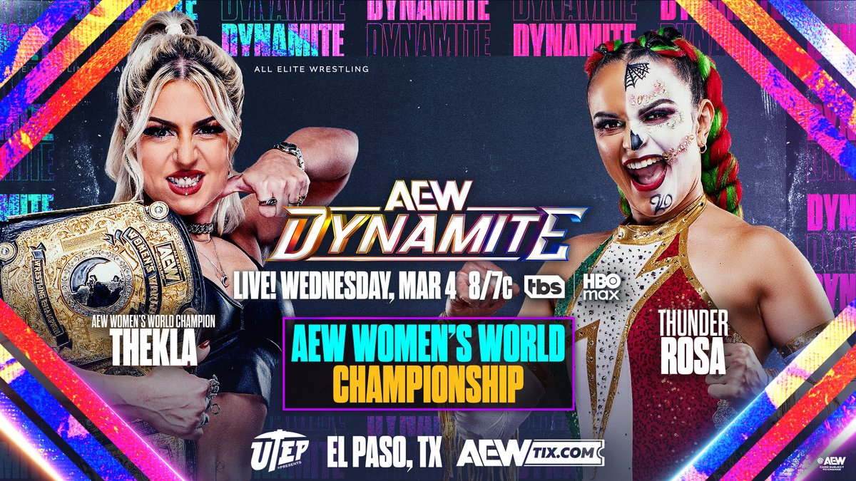 Tomorrow, 3/4! The AEW World Championship Match will KICK OFF a massive ...